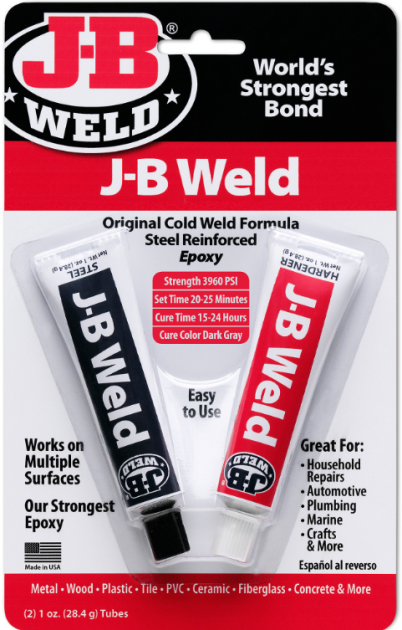 Acélerősítésű Epoxi hideghegesztésű- J-B Weld Steel Reinforced Cold ...